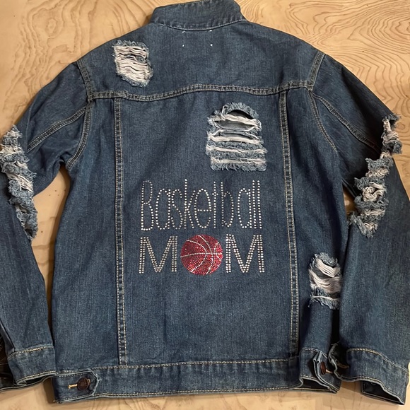 Jackets & Coats | Basketball Mom Denim Jacket | Poshmark